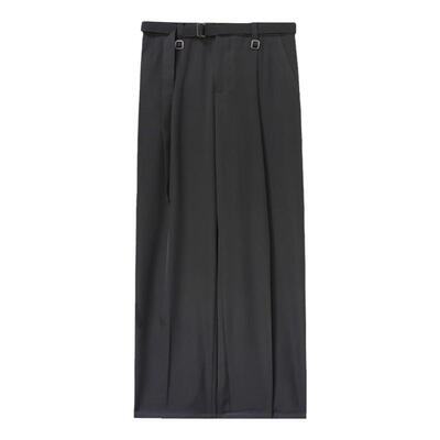 PMET休闲烫褶腰带西裤