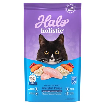 美国进口halo自然光环鲜肉猫粮holistic全能系列敏感肠胃猫粮10磅