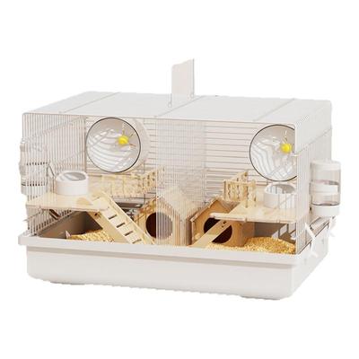 金丝熊相亲笼仓鼠笼子双人间分开专用一公一母分居防打架用品大全