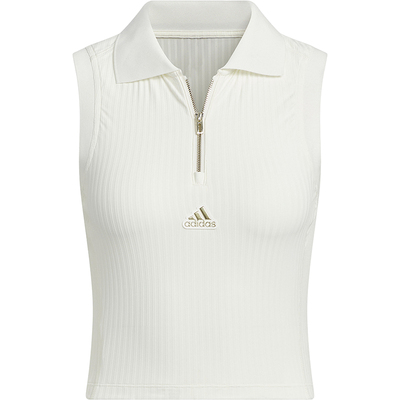 Adidas/阿迪达斯正品新款女士半拉链无袖透气针织背心JI9804