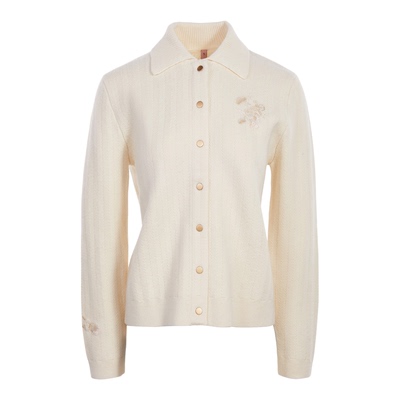 渔牌2025小翻领羊毛针织衫