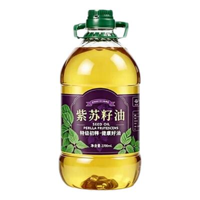 纯紫苏籽油冷榨工艺大桶家庭装