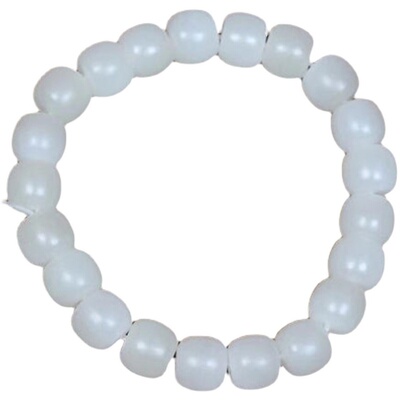 白玉手链白玉青海料天然原矿情侣