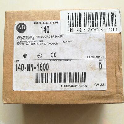 议价AB罗克韦尔马达保护器140-MN-1600 10-16A 原装现货