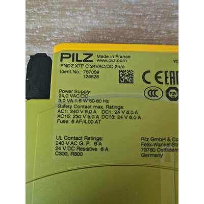 非标价皮尔兹PNOZX7P安全继电器议价