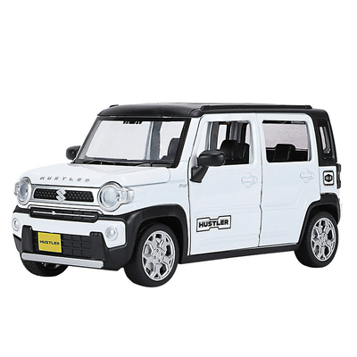 铃木Hustler合金SUV汽车模型6开门回力声光减震越野玩具车模摆件