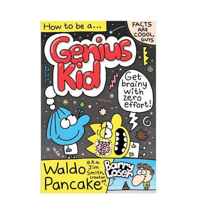 【现货】如何成为天才小孩英文儿童漫画进口原版外版书平装3-6周岁How To Be A Genius KidWaldo PancakeFaber & Faber