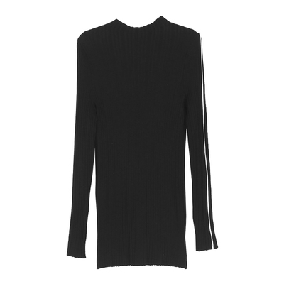 连身裙时尚打底针织长袖连衣裙