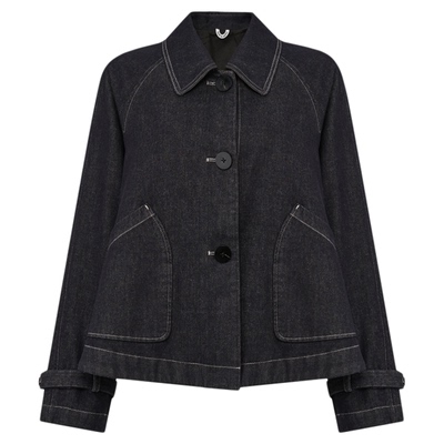 lostinecho短斗篷牛仔风衣外套