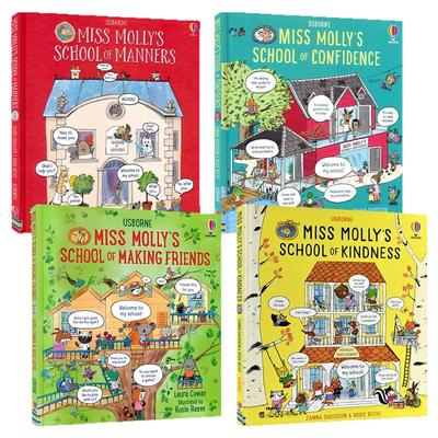 Usborne Miss Molly's School of Kindness 莫莉小姐的礼仪学校 幼儿行为教育 礼仪培养绘本 交友 亲子读物 英文原版进口儿童图书