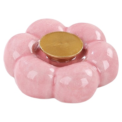 陶瓷转转底座yoyo酱配件加轴承 ins风旋转底座花朵转转乐桌面摆件