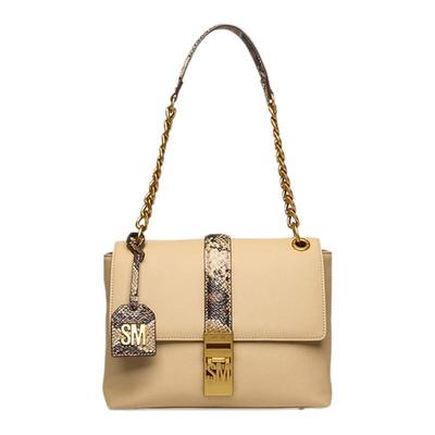 双肩带翻盖设计斜挎包手拎包