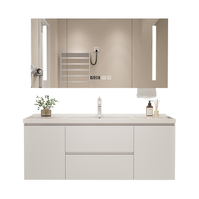 洗手台盆柜简约奶油风包送货入户