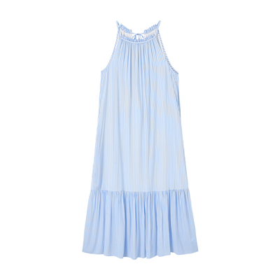 indicia标记25夏新款慵懒度假风连衣裙海洋风条纹飘逸裙L2B5LQ112