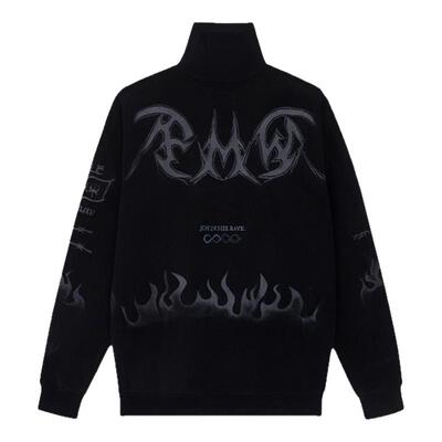 复古朋克嘻哈火焰卫衣