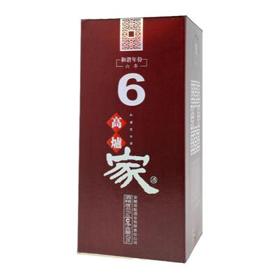 高炉家和谐年份6年4瓶420ML白酒