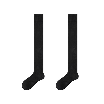 过膝袜子女款长筒袜秋冬季加绒加厚保暖大腿袜防下滑护膝护腿袜套