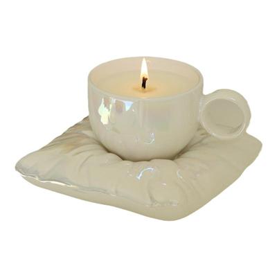 精致优雅风枕头马克杯香薰蜡烛