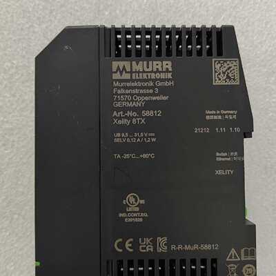 询价-德国MURR穆尔Xelity 8TX交换机，型号58812，