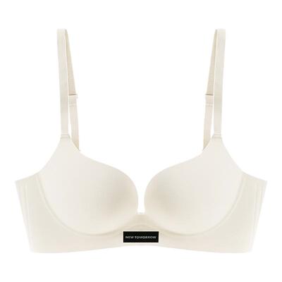 New Tomorrow小胸聚拢显大内衣女不空杯防下垂美背透气无痕文胸罩