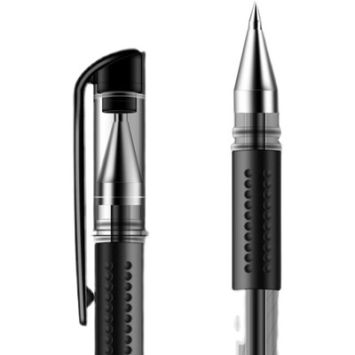 得力中性笔水笔办公碳素签字笔