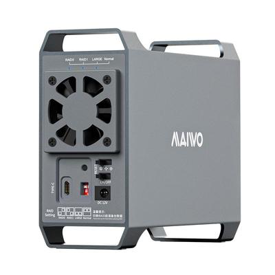 麦沃双盘位raid阵列外置硬盘盒