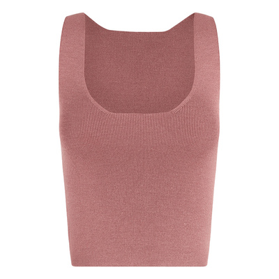 AIRI不对称针织真丝上衣