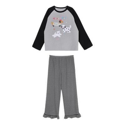 馨帮帮Homedress卡通条纹家居服