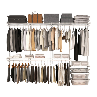 铂耐定制金属衣柜铁艺钢架衣帽间