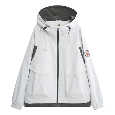 撞色连帽夹克外套男春季情侣潮牌