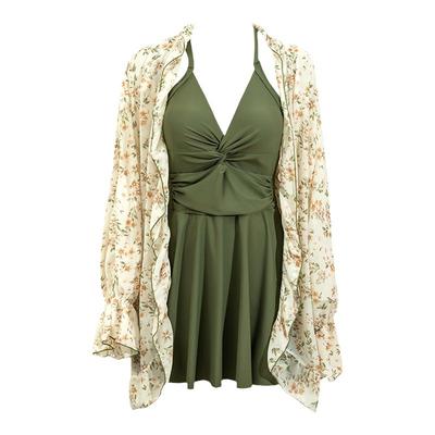 女连体裙式防晒温泉包邮