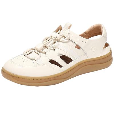 森达麦浪可可罗马凉鞋女款2025夏新休闲运动溯溪风猪笼鞋4CLC2