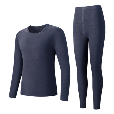 新一步发热德绒保暖内衣男士秋冬棉毛衫磨绒加厚抗寒秋衣秋裤套装