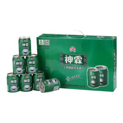 米酒孝感甜酒神霖银耳米露月子饮料酒酿汁产妇醪糟水瓶装湖北特产