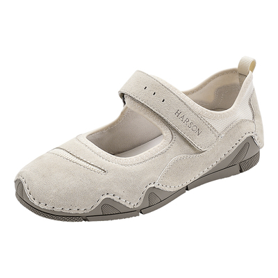 哈森玛丽珍鞋夏季新款浅口单鞋平底舒适休闲凉鞋HCM250305