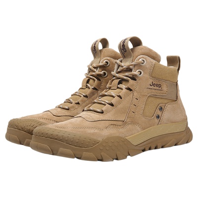 Jeep户外防寒加绒马丁靴男