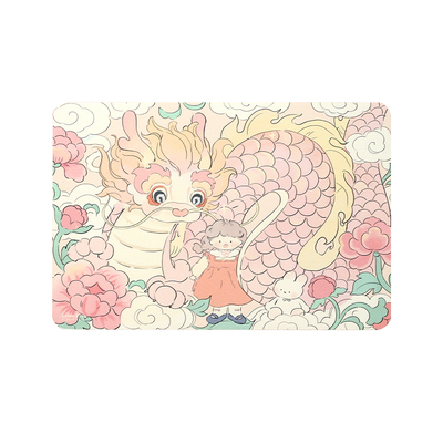 蓝莲花皮革餐垫隔热垫子