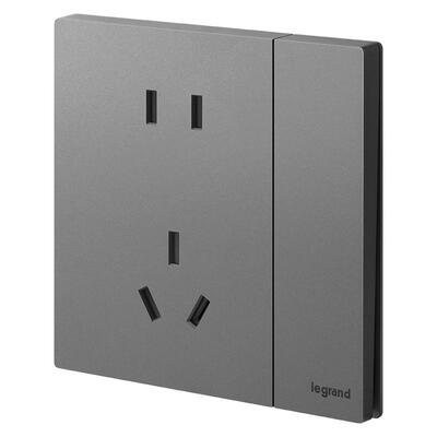 罗格朗开关插座86型墙壁暗装多控