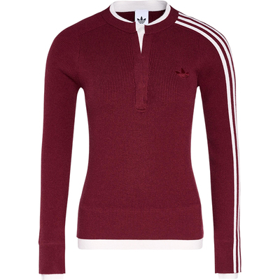 Adidas/阿迪达斯正品三叶草女士休闲修身针织运动套头衫KS5332