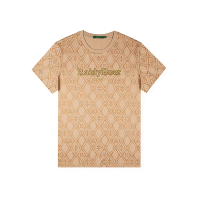 【抑菌+100%棉】Raidy Boer/雷迪波尔2025年夏男烫印短袖T恤7075