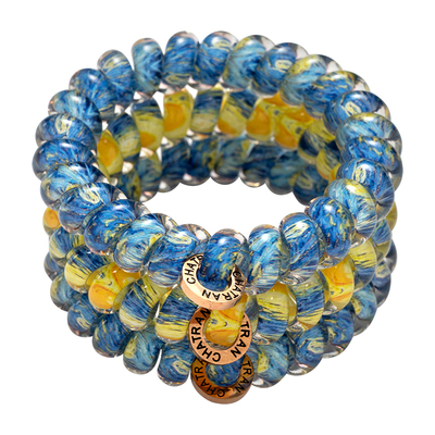 梵高星空高级感发绳艺术家手链