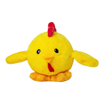 不掉毛的萌鸡公仔0~1岁婴儿玩具