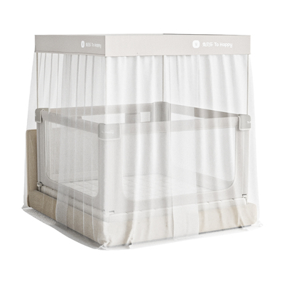 兔贝乐两用式儿童防摔床围栏蚊帐护栏宝宝防摔防掉床升降加高围挡