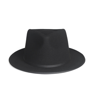 礼帽新款手工男帽复古休闲羊毛爵士帽时尚简约高品质日系复古帽子