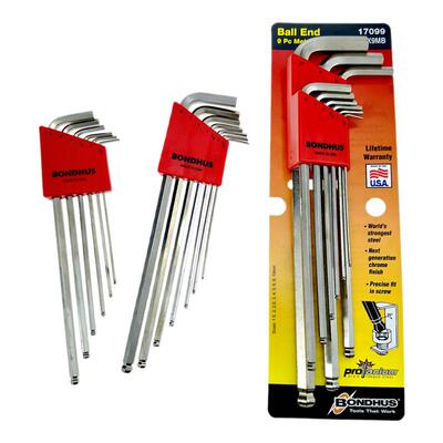 原装进口美国BONDHUS波顿17046 17092 17099特长球头内六角扳手