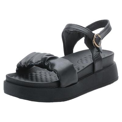 清仓特价真皮轻便凉拖鞋女款夏季新款时尚凉鞋舒适休闲软底妈妈鞋