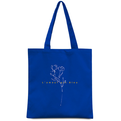 克莱因蓝帆布包定制小众大学生