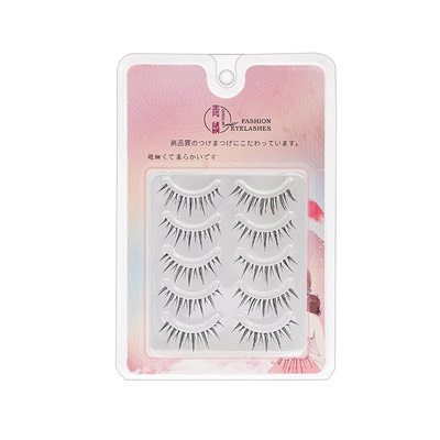 青麟【M03小恶魔】漫画芭比自然超细透明梗假睫毛鱼尾原生眼妆