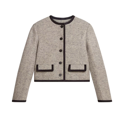 Golden Goose 女士JOURNEY系列灰色夹克外套25新款GGDB