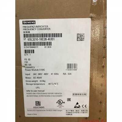 议价西门子6SL3210-1KE28-4UB1G120变频器45kw6SL32101KE284UB1原